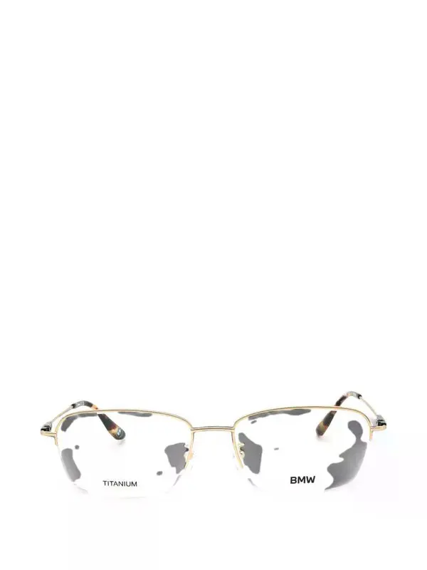 BMW Rectangle-frame Titanium Glasses