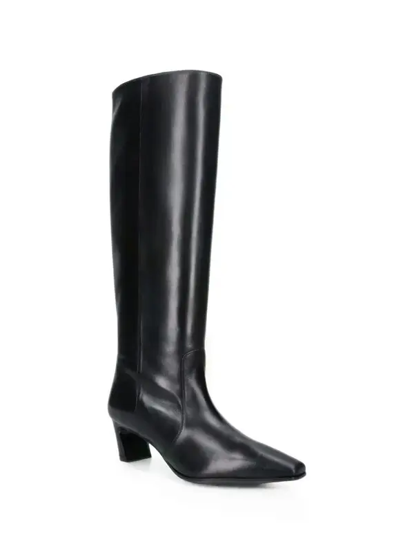 STUART WEITZMAN Stassi 50 Square-toe Leather Boots