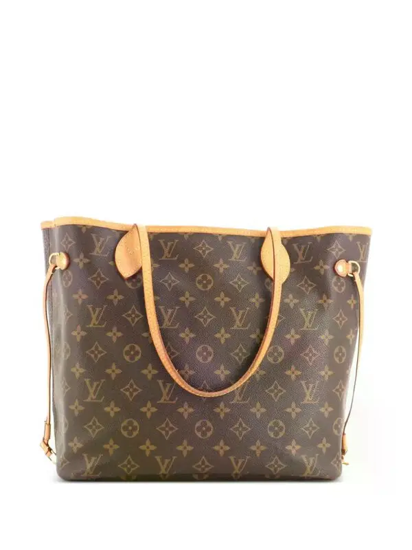 LOUIS VUITTON Neverfull Nm Monogram Canvas Mm Tote Bag - Brown