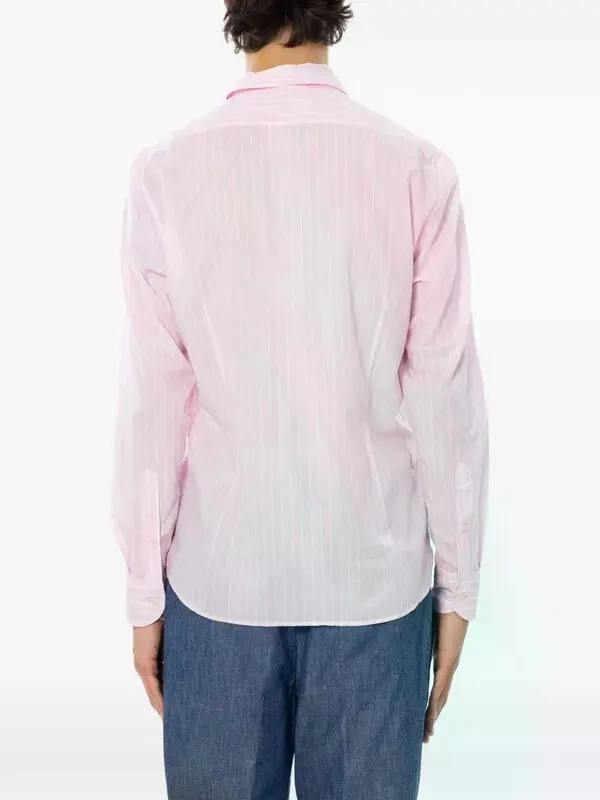 MC2 SAINT BARTH Striped Cotton-voile Shirt
