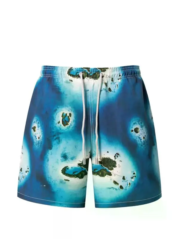 MC2 SAINT BARTH Gustavia Nowhere Logo-patch Swim Shorts