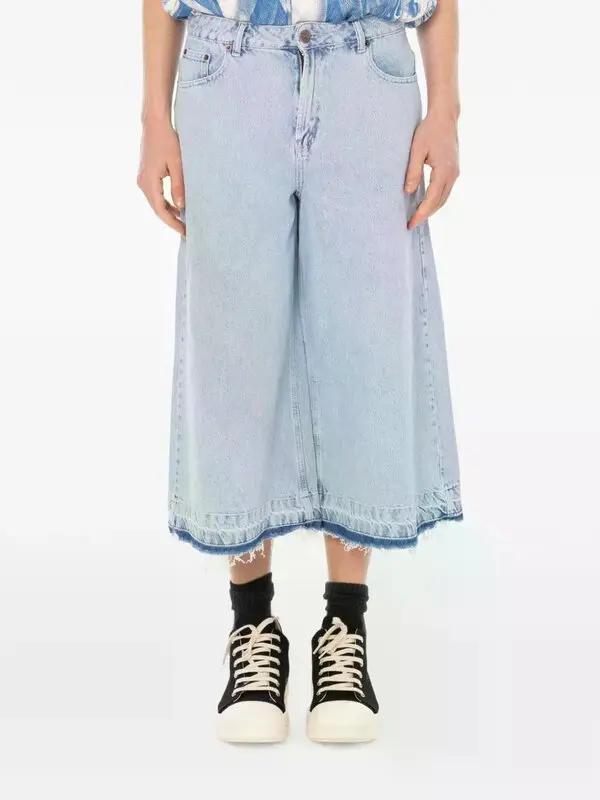 GARCIAS Papacito Crystal-embellished Denim Shorts - Blue