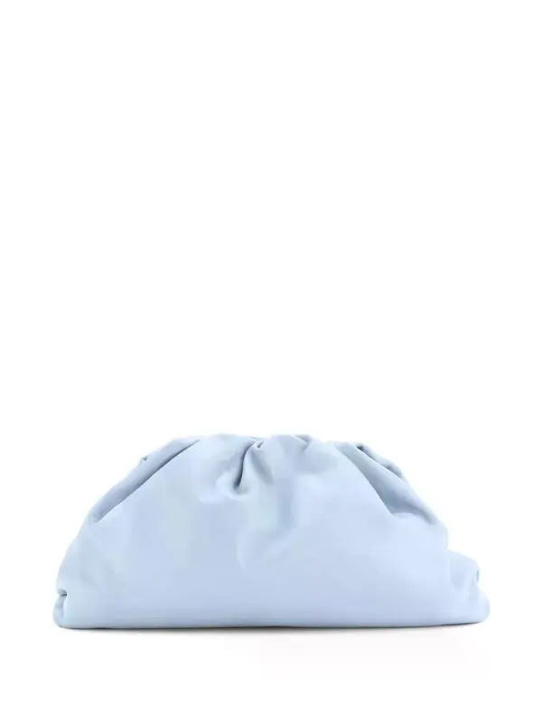 Bottega Veneta The Pouch Leather Clutch Bag - Blue