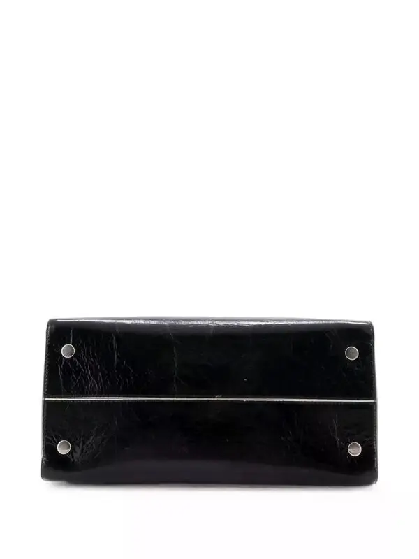 Dior Diorever Bag Leather Medium Satchel - Black