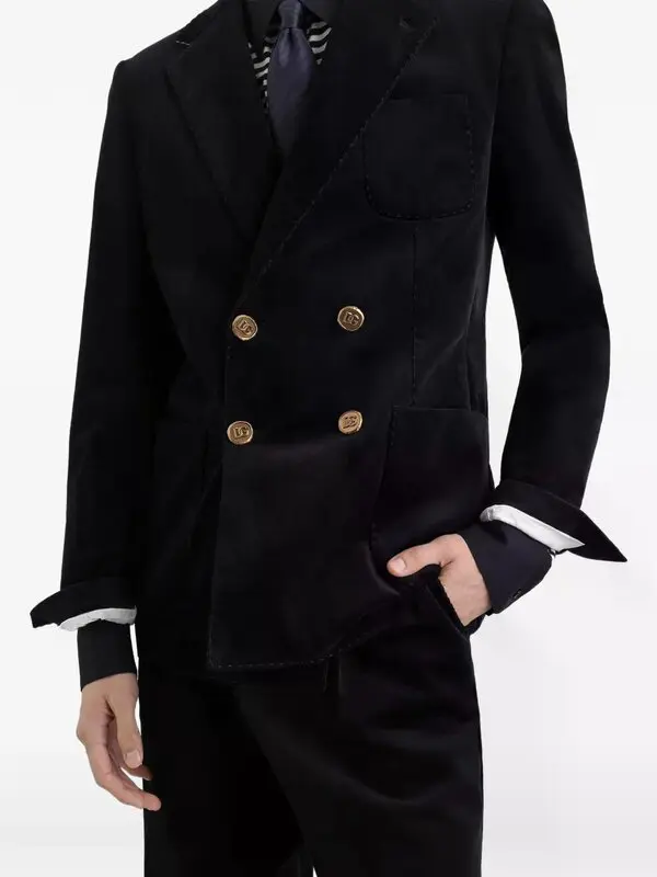 Dolce & Gabbana Portofino Double-breasted Velvet Jacket