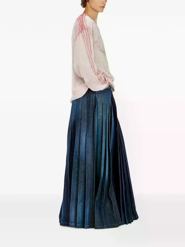 DIESEL® Pleated Maxi Skirt