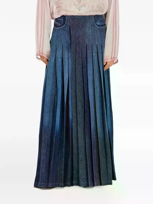 DIESEL® Pleated Maxi Skirt