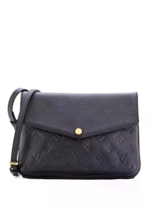 LOUIS VUITTON Twice Handbag Monogram Empreinte Leather Crossbody Bag