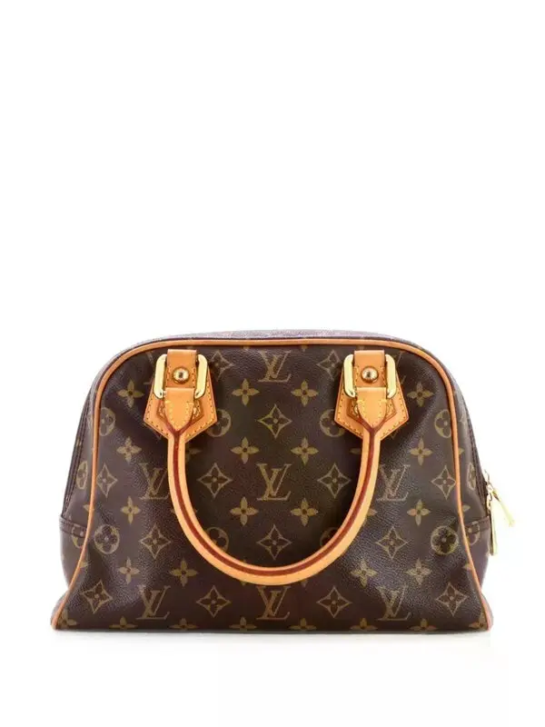 LOUIS VUITTON Manhattan Handbag Monogram Canvas Pm Satchel
