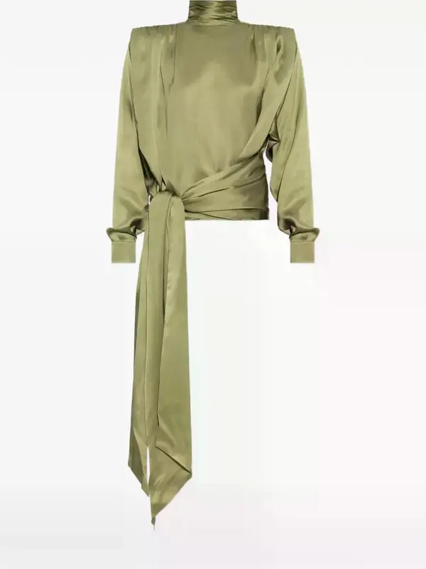 Balmain Tie-embellishment Blouse - Green