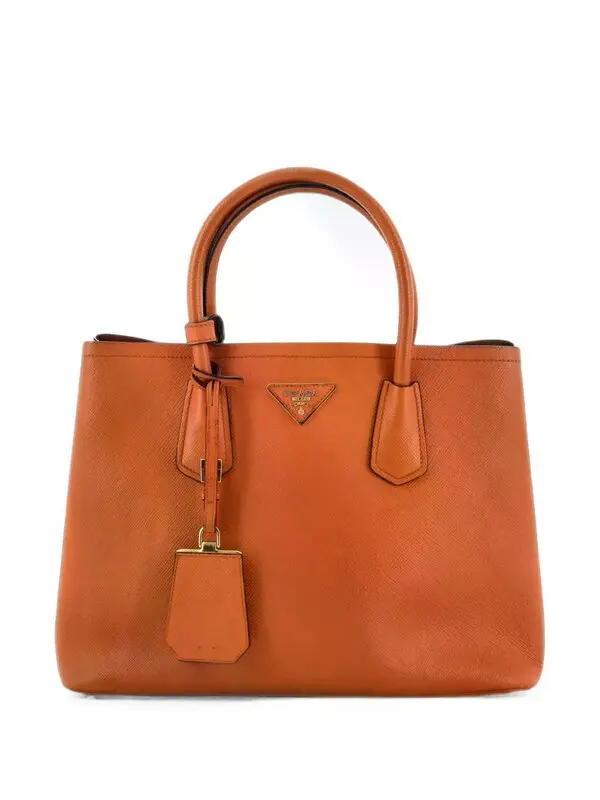 Prada Cuir Double Saffiano Leather Medium Tote Bag