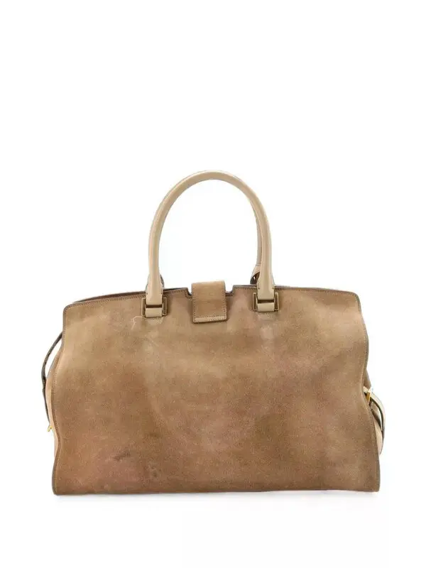 Saint Laurent Classic Y Cabas Leather Large Tote Bag