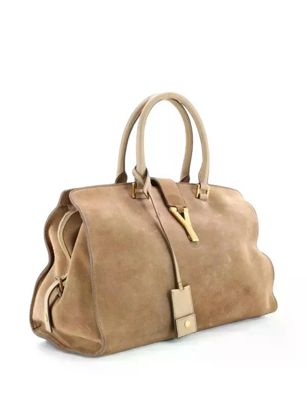 Saint Laurent Classic Y Cabas Leather Large Tote Bag