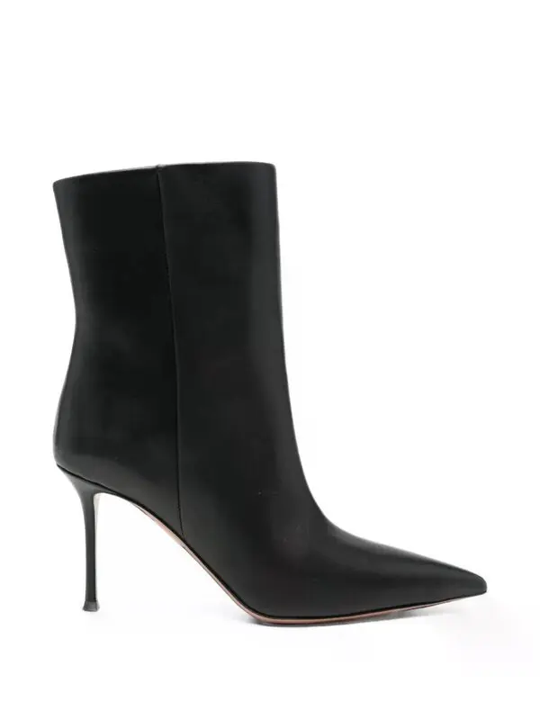 AQUAZZURA Pointed-toe Stiletto-heel Boots - Black