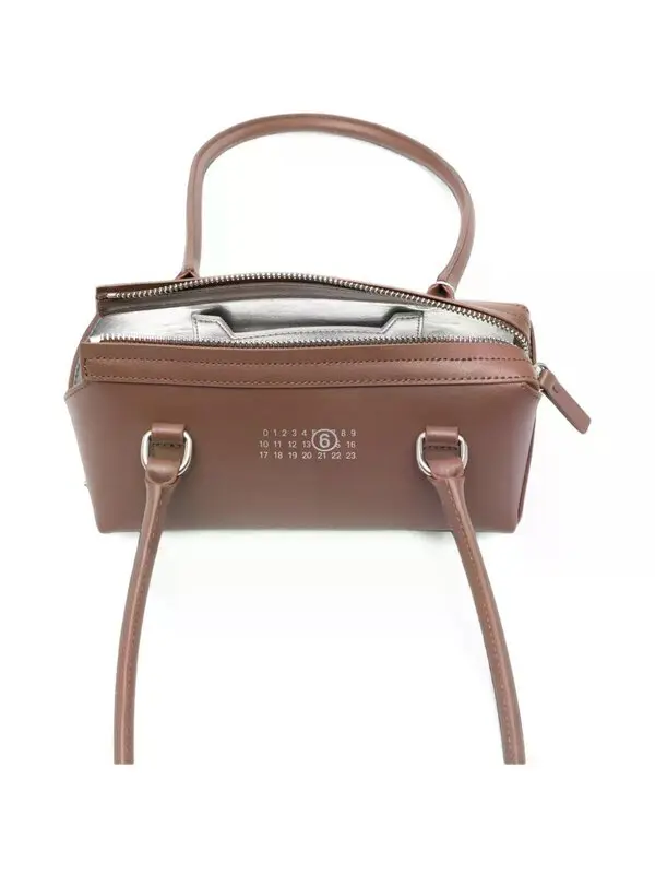 MAISON MARGIELA Mini Bauletto Logo-print Leather Shoulder Bag