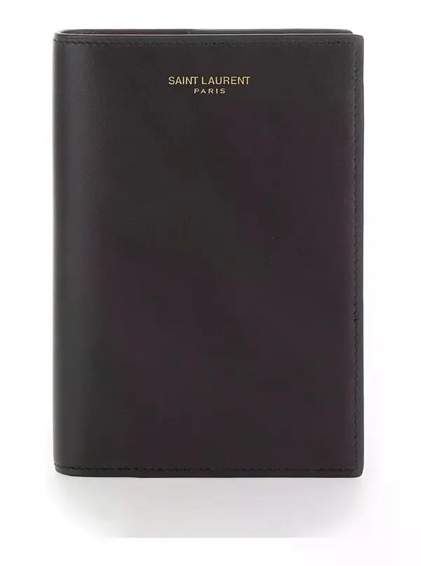 Saint Laurent Logo-print Passport Case