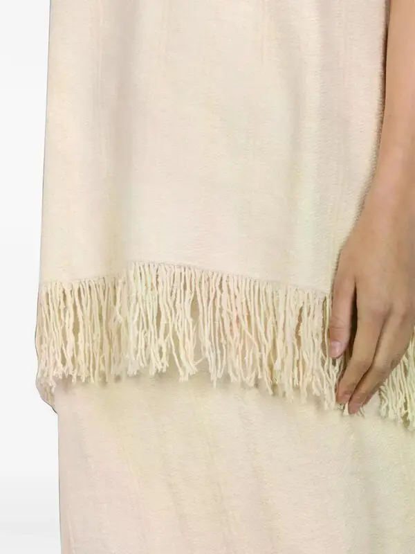 JIL SANDER Fringed-hem V-neck Vest