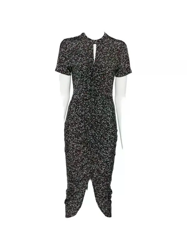 MAR DE MARGARITAS Floral-print Ruched Dress