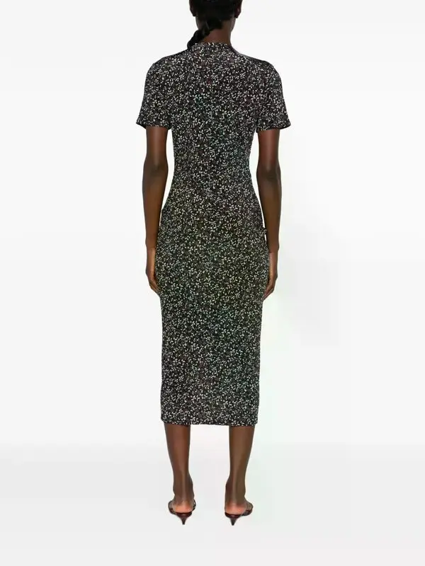 MAR DE MARGARITAS Floral-print Ruched Dress