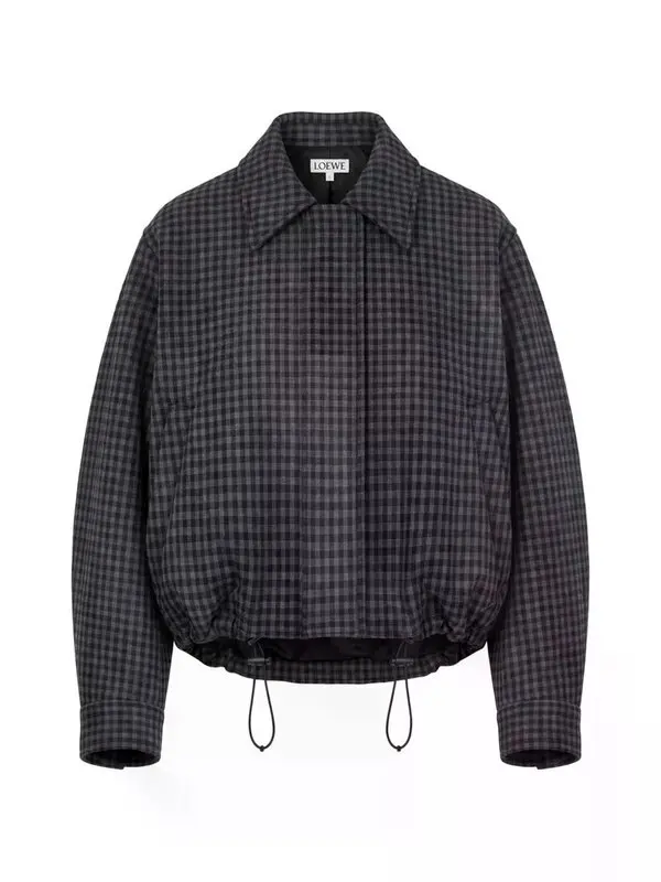 Loewe Gingham-check Wool Jacket