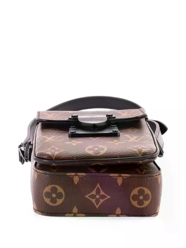 LOUIS VUITTON S Lock Vertical Wearable Wallet Macassar Monogram Canvas Crossbody Bag