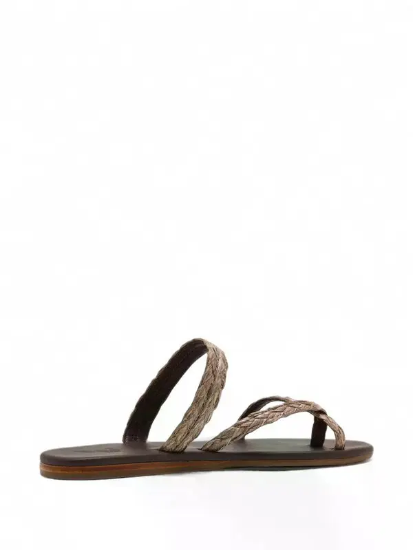 ANCIENT GREEK SANDALS Daphnae Braided Raffia Sandals