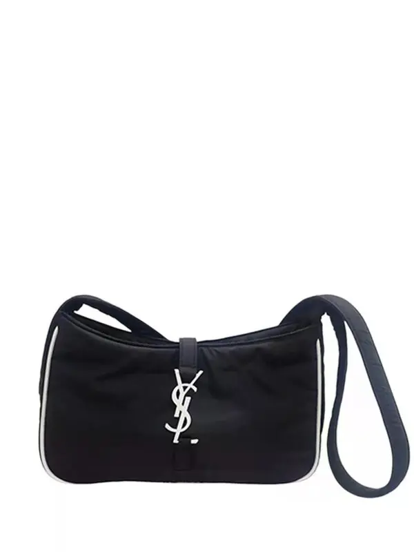 Saint Laurent 2021-2026 Econyl Nylon Le 5 A 7 Shoulder Bag - Black