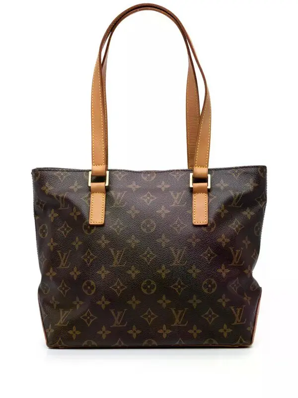 LOUIS VUITTON 2002 Monogram Cabas Piano Tote Bag - Brown