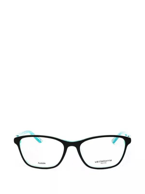 LIZ CLAIBORNE Tortoiseshell-effect Rectangle-frame Glasses