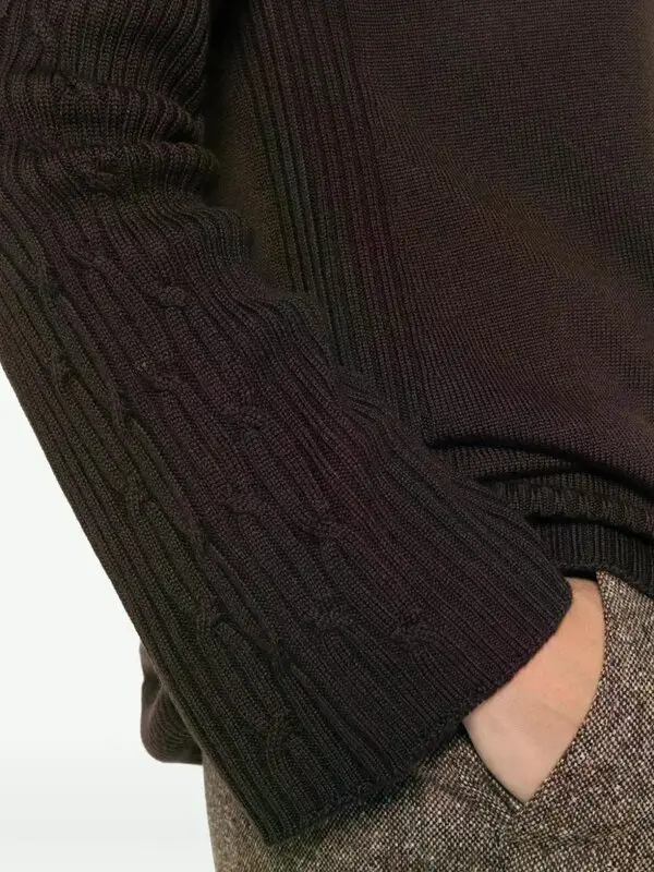 Max Mara Cable-knit Raglan-sleeve Sweater