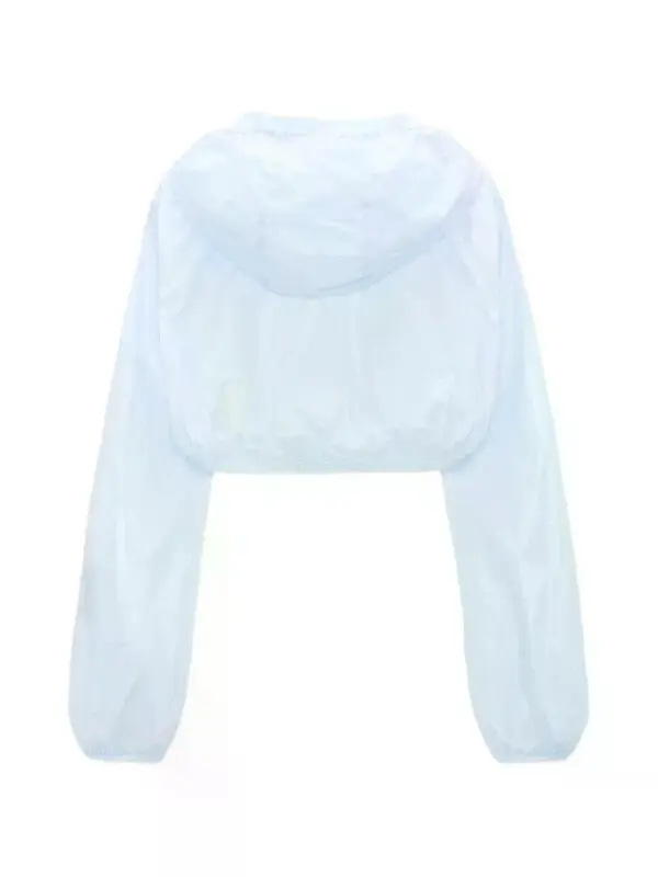Dorothee Schumacher Ruffled Hooded Shrug - Blue