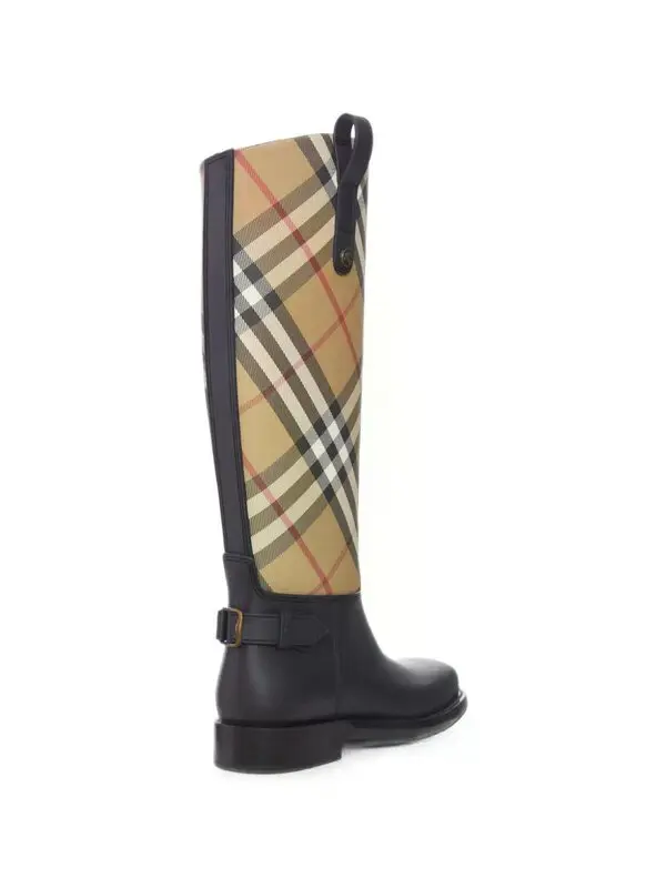 Burberry Check Cavalier Outdoor Boots
