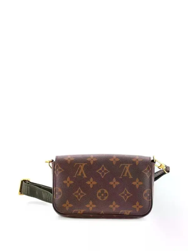 LOUIS VUITTON Felicie Strap & Go Handbag Monogram Canvas Crossbody Bag - Brown