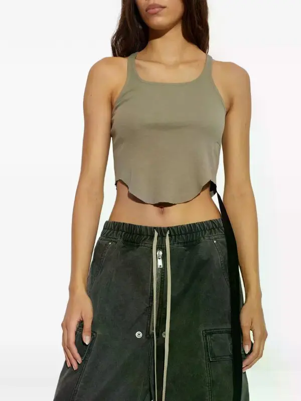 Rick Owens Ribbed-knit Crop Top
