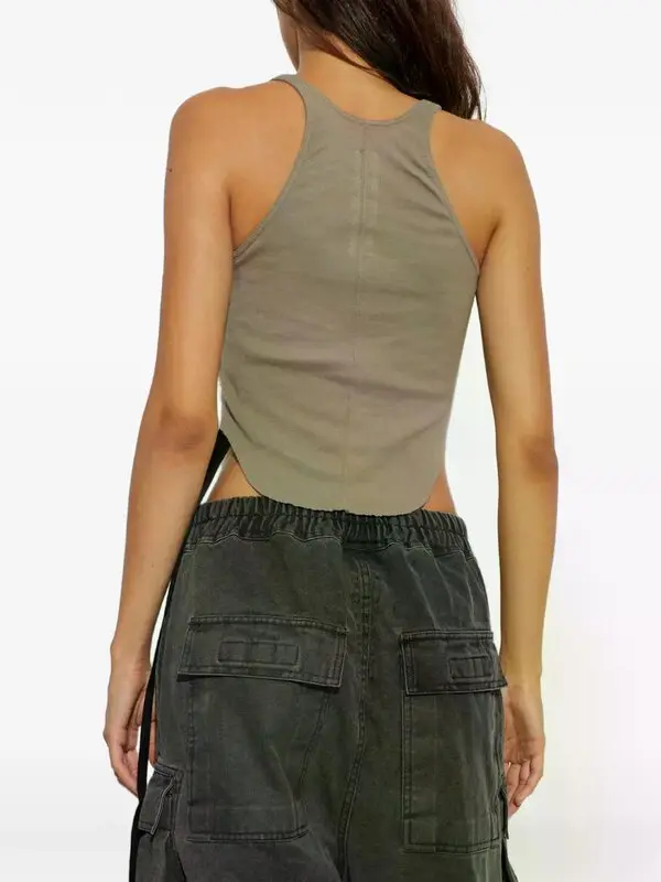 Rick Owens Ribbed-knit Crop Top - Neutrals