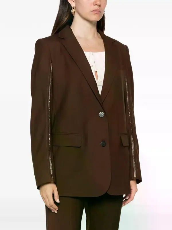 Fabiana Filippi Bead-embellished Single-breasted Blazer