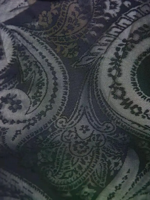 Etro Paisley-print Mesh Long-sleeve T-shirt