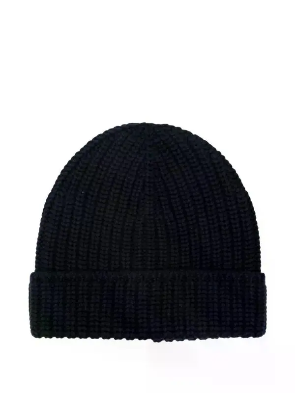 GRAN SASSO Ribbed-knit Wool Beanie Hat - Blue