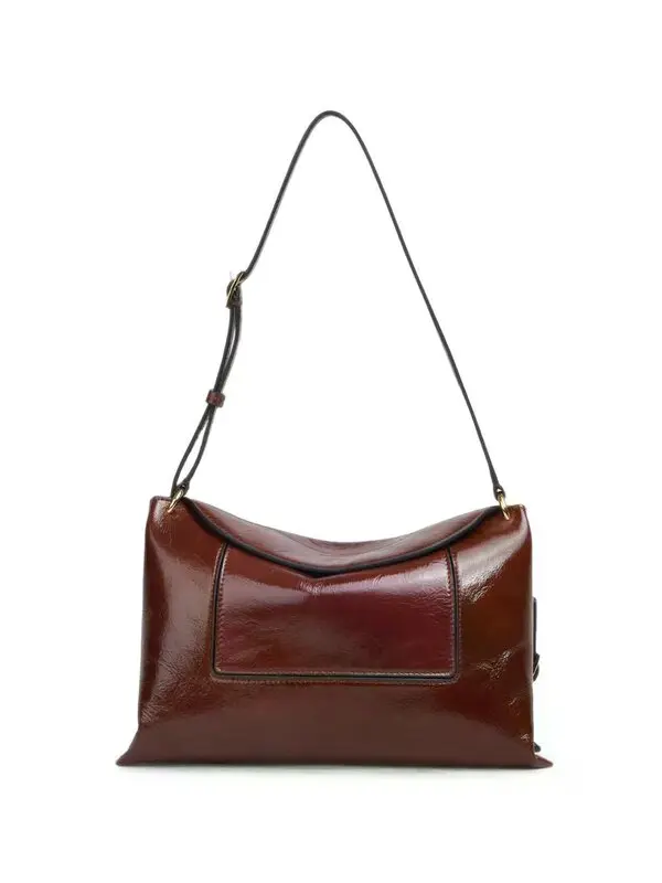 WANDLER Penelope Leather Shoulder Bag - Brown