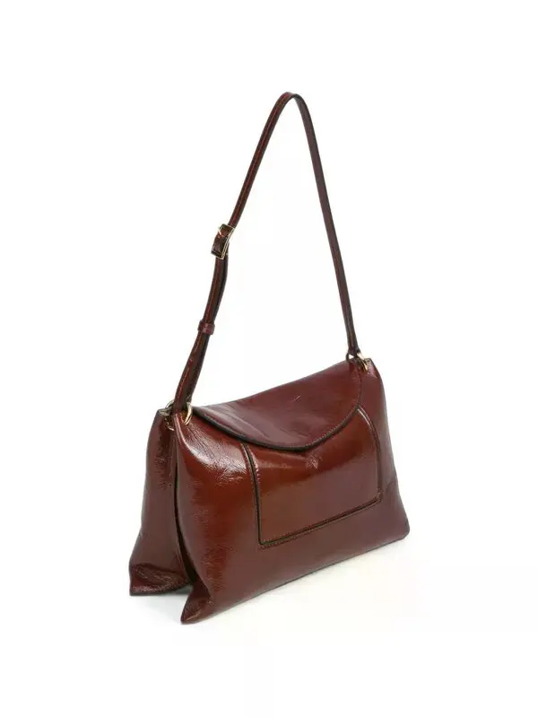 WANDLER Penelope Leather Shoulder Bag - Brown