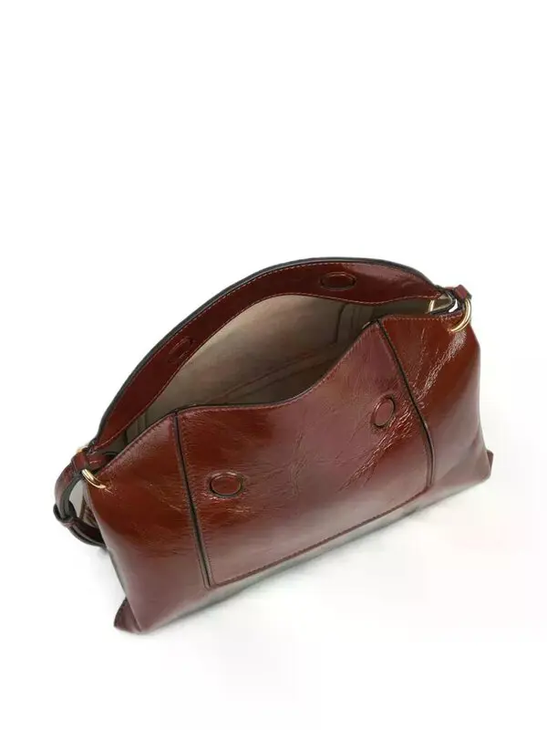 WANDLER Penelope Leather Shoulder Bag - Brown