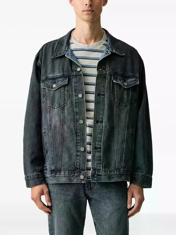 LEVI'S Relaxed Trucker Faded Denim Jacket