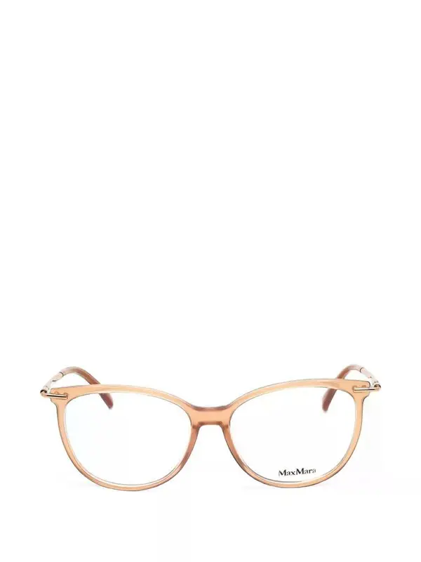 Max Mara Round-frame Glasses - Neutrals