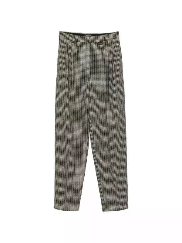 Fabiana Filippi Check Pleated Trousers - Grey