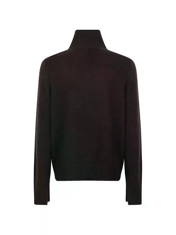 ALLUDE Ribbed-knit Roll-neck Sweater