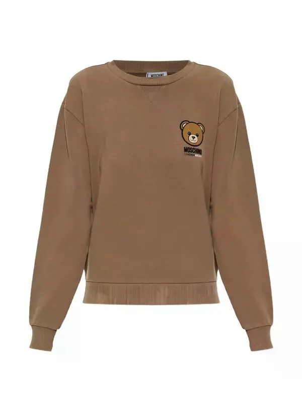 Moschino Teddy Bear-patch Sweatshirt - Brown
