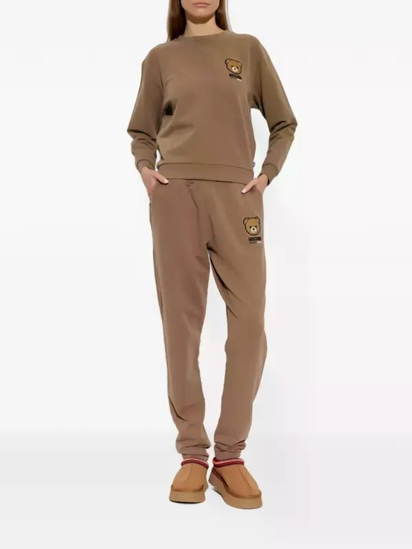 Moschino Teddy Bear-patch Sweatshirt - Brown
