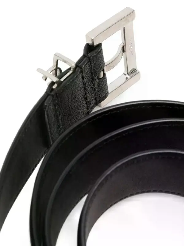 Saint Laurent Cassandre Belt In Smooth Leather