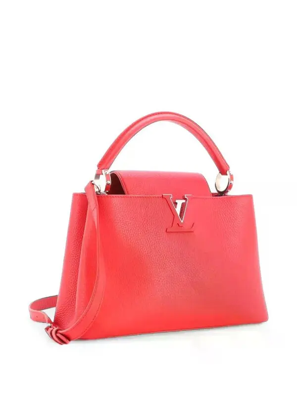 LOUIS VUITTON Capucines Bag Leather Pm Satchel