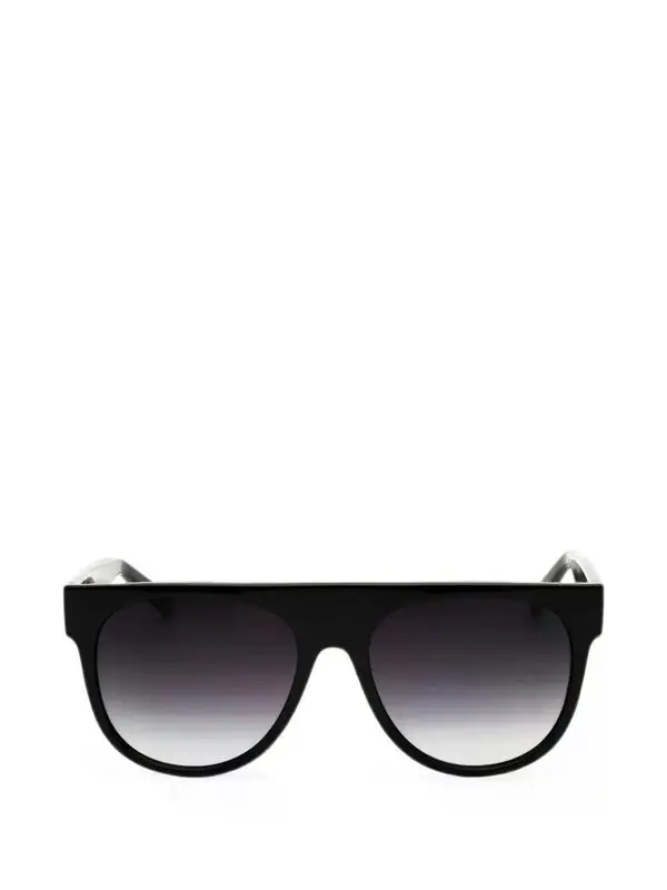 FILA Logo-detail Round-frame Sunglasses - Blue